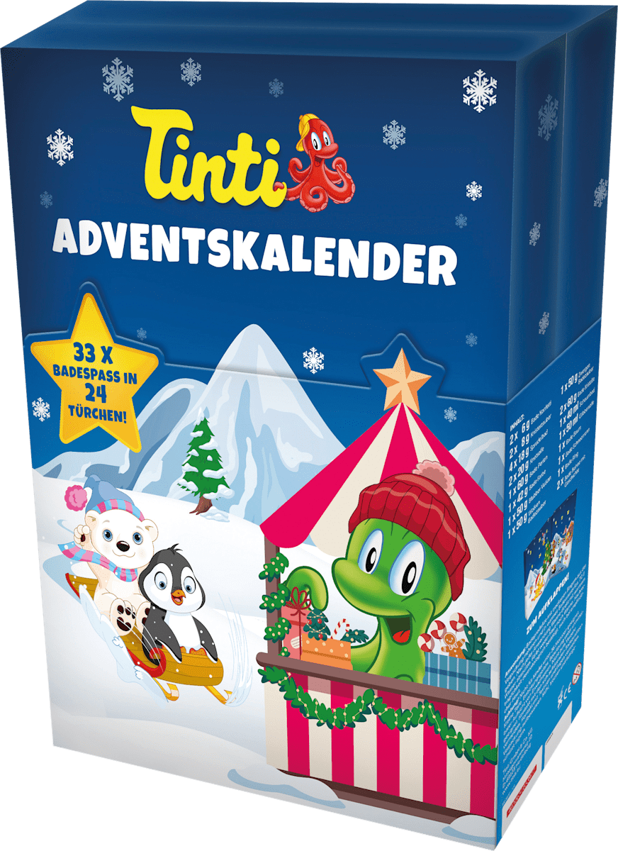 Tinti Adventskalender 2025 Kinder Badeüberraschungen, 1 St dauerhaft ...