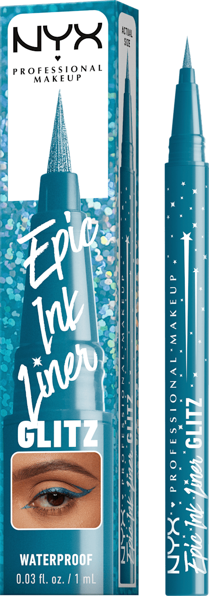 NYX PROFESSIONAL MAKEUP Eyeliner Epic Ink Jeanz Glitz Tapered Twinkle 01, 1 ml dauerhaft günstig ...