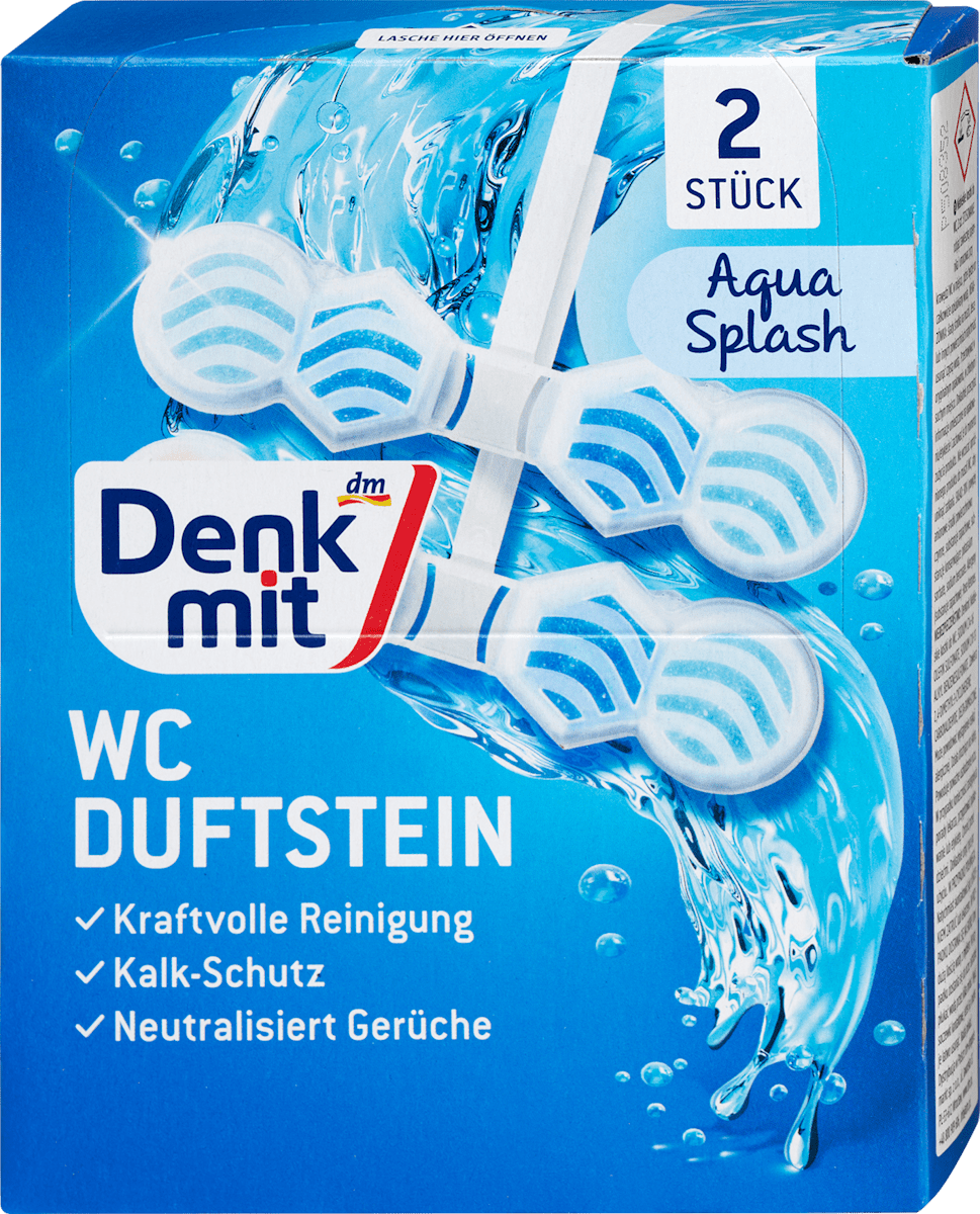 Denkmit WC Duftstein Aqua Splash, 2 St dauerhaft günstig online kaufen ...