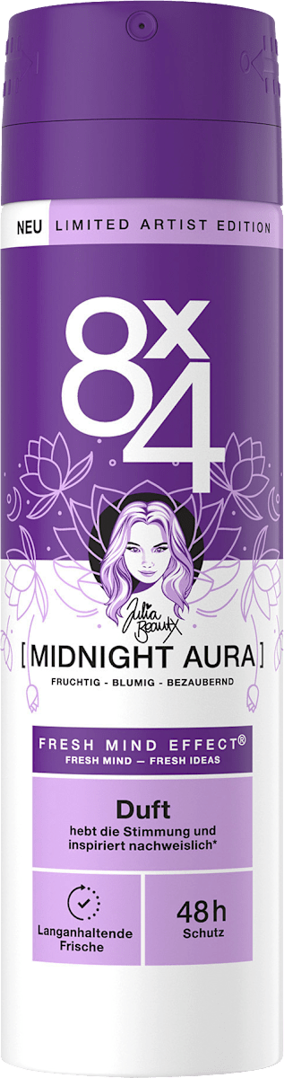 8x4 women Deospray Midnight Aura, 150 ml dauerhaft günstig online kaufen | dm.de
