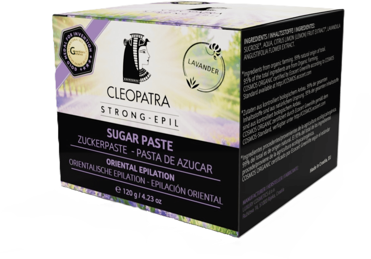 Cleopatra Strong-Epil šećerna pasta za depilaciju – lavanda, 120 g | dm.hr