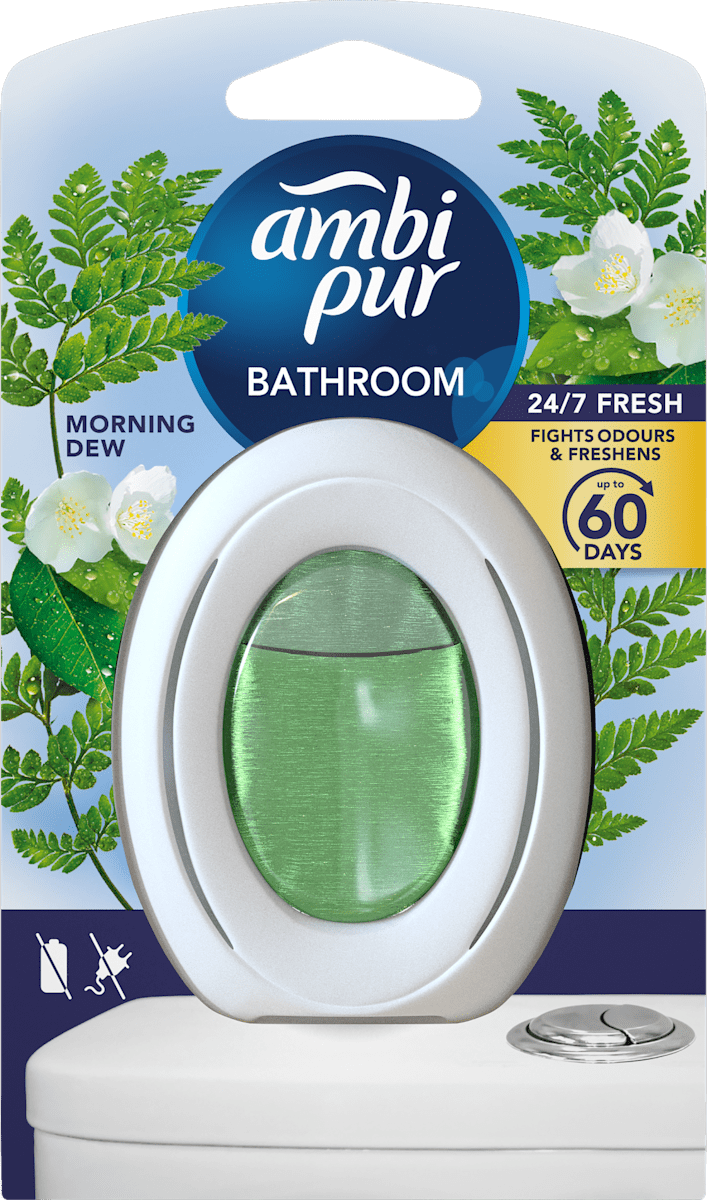 Ambi Pur osvěžovač vzduchu do koupelny Morning Dew, 8 ml | dm.cz