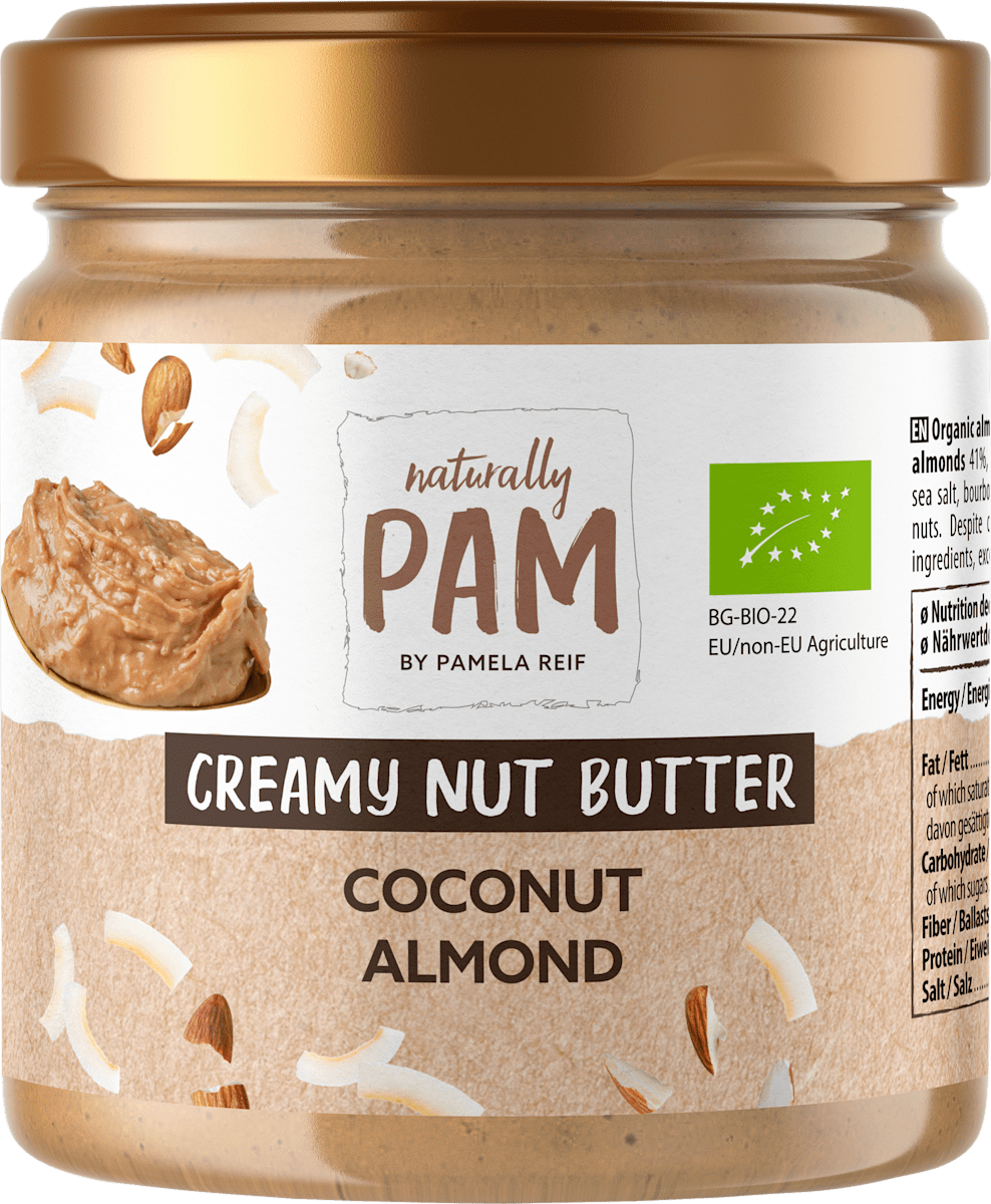Naturally PAM Nussbutter, Creamy Nut Butter Coconut Almond, 200 g ...