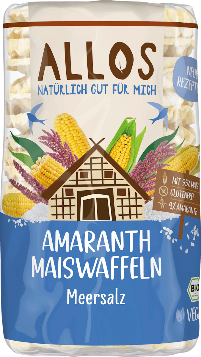 ALLOS Maiswaffeln Amaranth Meersalz, 115 g dauerhaft günstig online ...