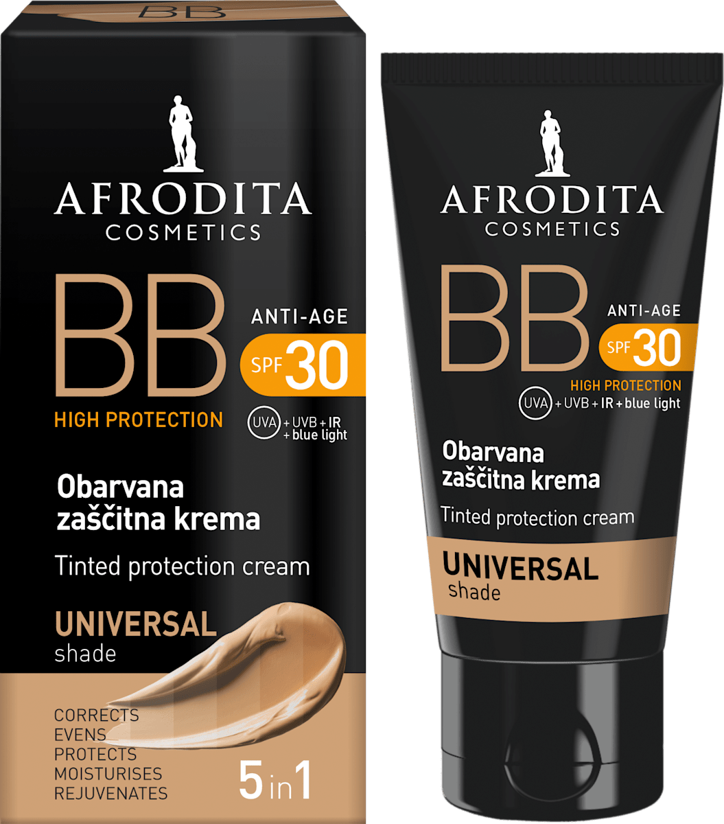 AFRODITA Obarvana zaščitna BB krema Anti-Age UNIVERSAL Shade, ZF 30, 30 ...