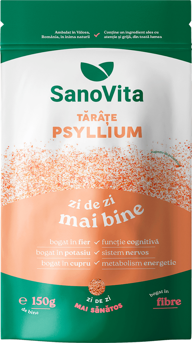 Sanovita Tarate de Psyllium, 150 g | dm.ro