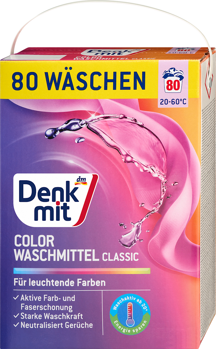 Denkmit Detergent pudră pentru rufe color 80 spălări, 5,2 Kg | dm.ro