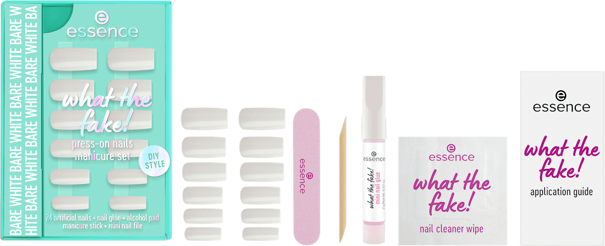essence Künstliche Nägel Set What The Fake! 04 Bare White, 28 St | dm.at