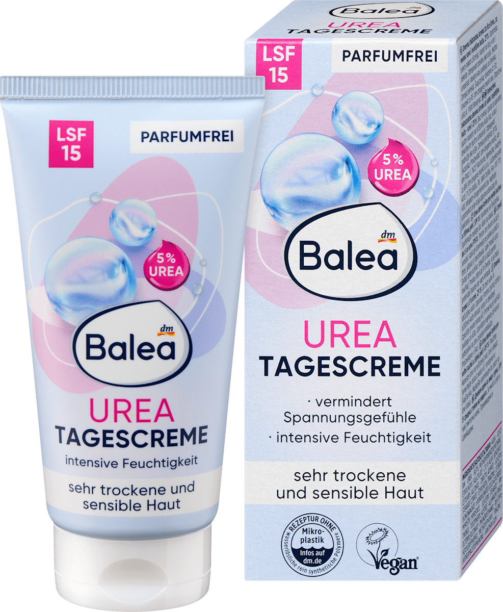 Balea Crema giorno con urea SPF15, 50 ml | dm Italia