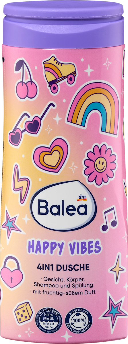 Balea Gel de duș Happy Vibes, 300 ml | dm.ro