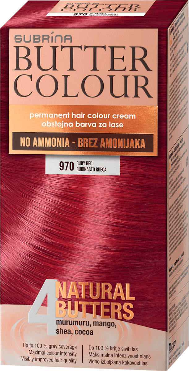SUBRiNA Barva za lase Butter Colour, 970 Rubinasto rdeča, 1 kos | dm.si