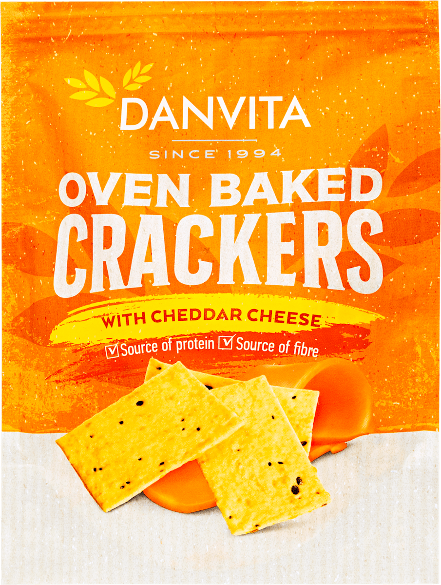 Danvita Kréker, cheddar sajtos, 100 g | dm.hu