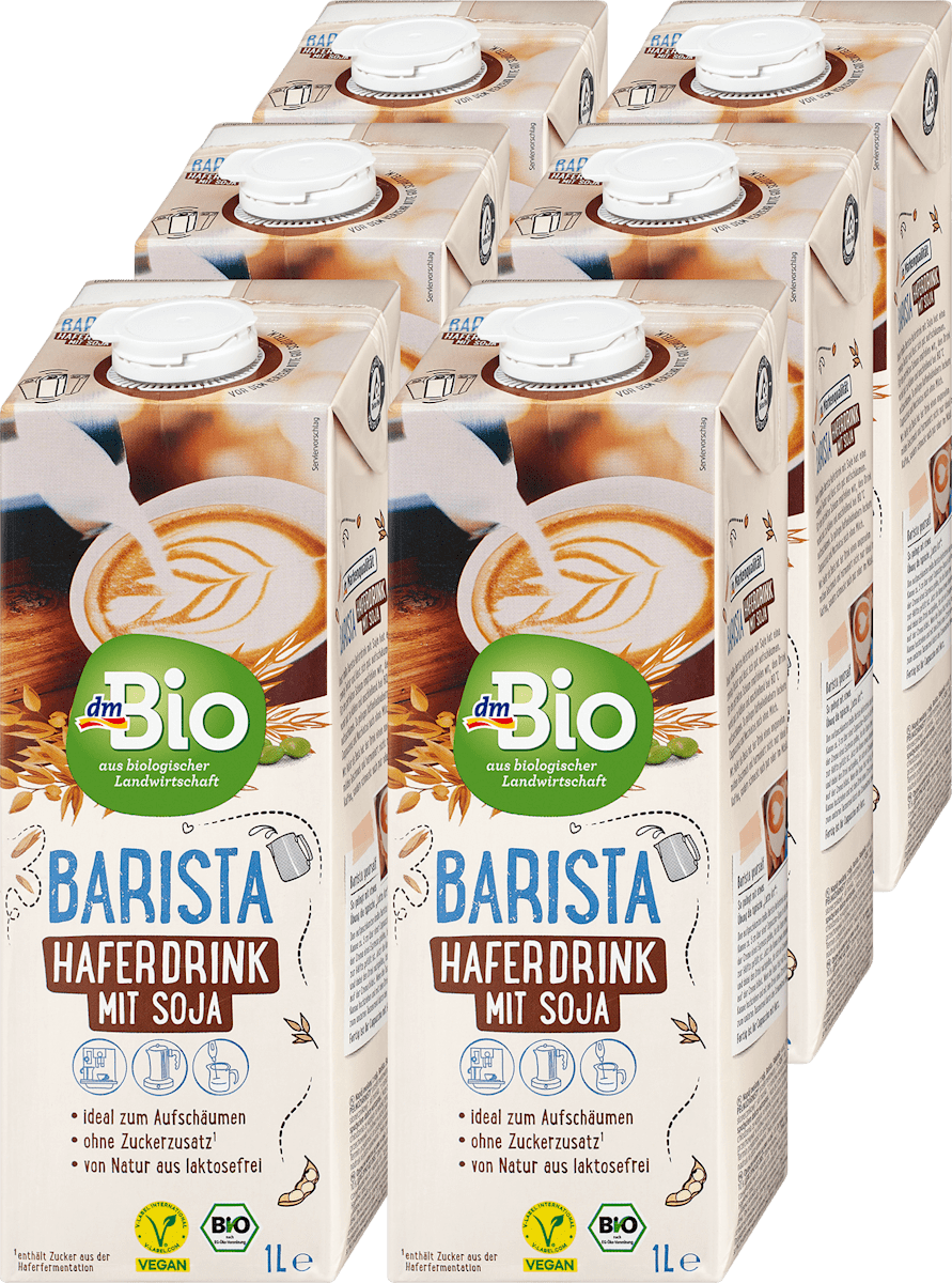 dmBio Barista napitak od zobi i soje, 6 x 1 l, 6 l | dm Bosna i Hercegovina