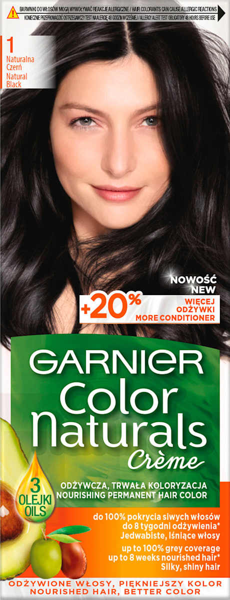 GARNIER Color naturals Odżywcza farba do włosów, do 100% pokrycia ...