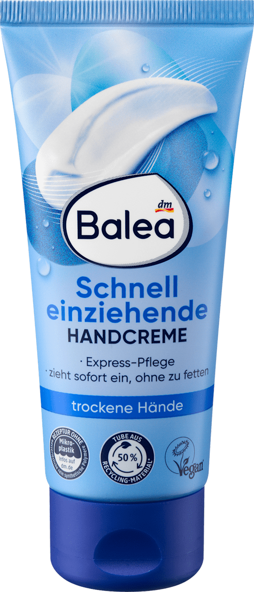 Balea Handcreme schnell einziehend, trockene Haut, 100 ml dauerhaft ...