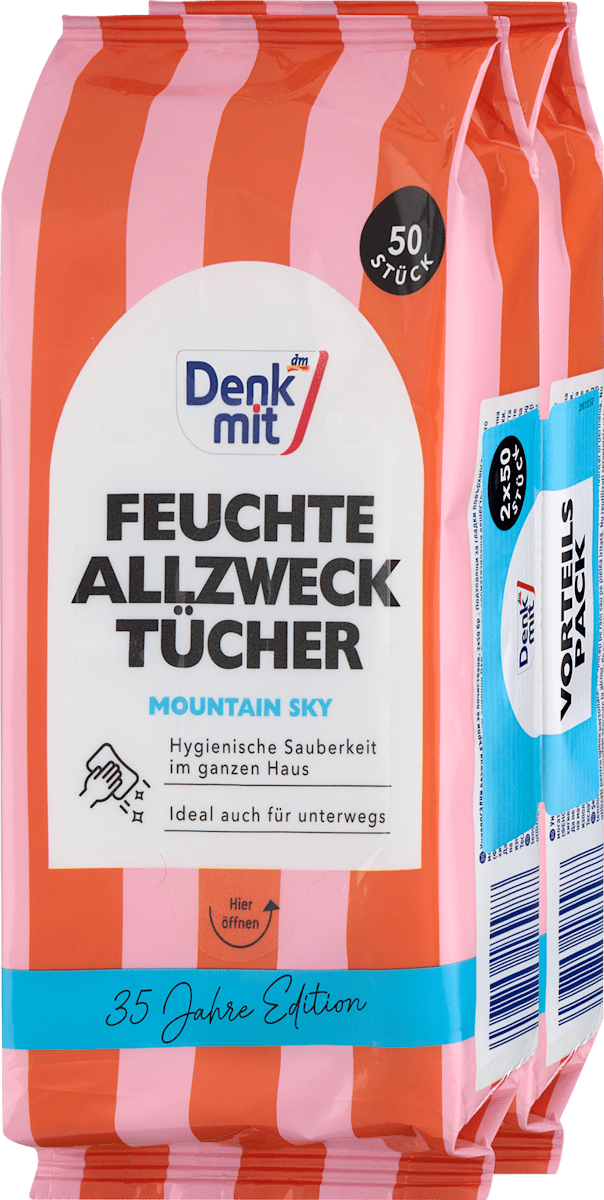 Denkmit Univerzalne vlažne maramice za čišćenje MOUNTAIN SKY, 100 kom ...