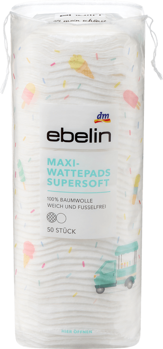 ebelin Maxi-Wattepads Supersoft, 50 St dauerhaft günstig online kaufen | dm.de
