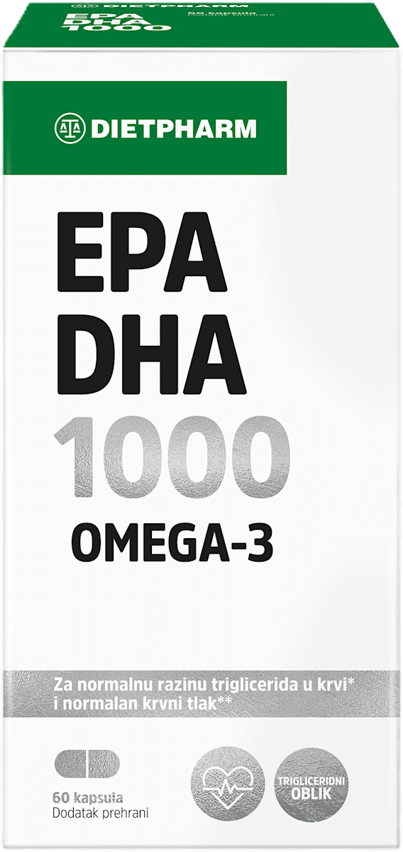 DIETPHARM EPA/DHA 1000 OMEGA-3 - kapsule, 60 kom. | dm.hr
