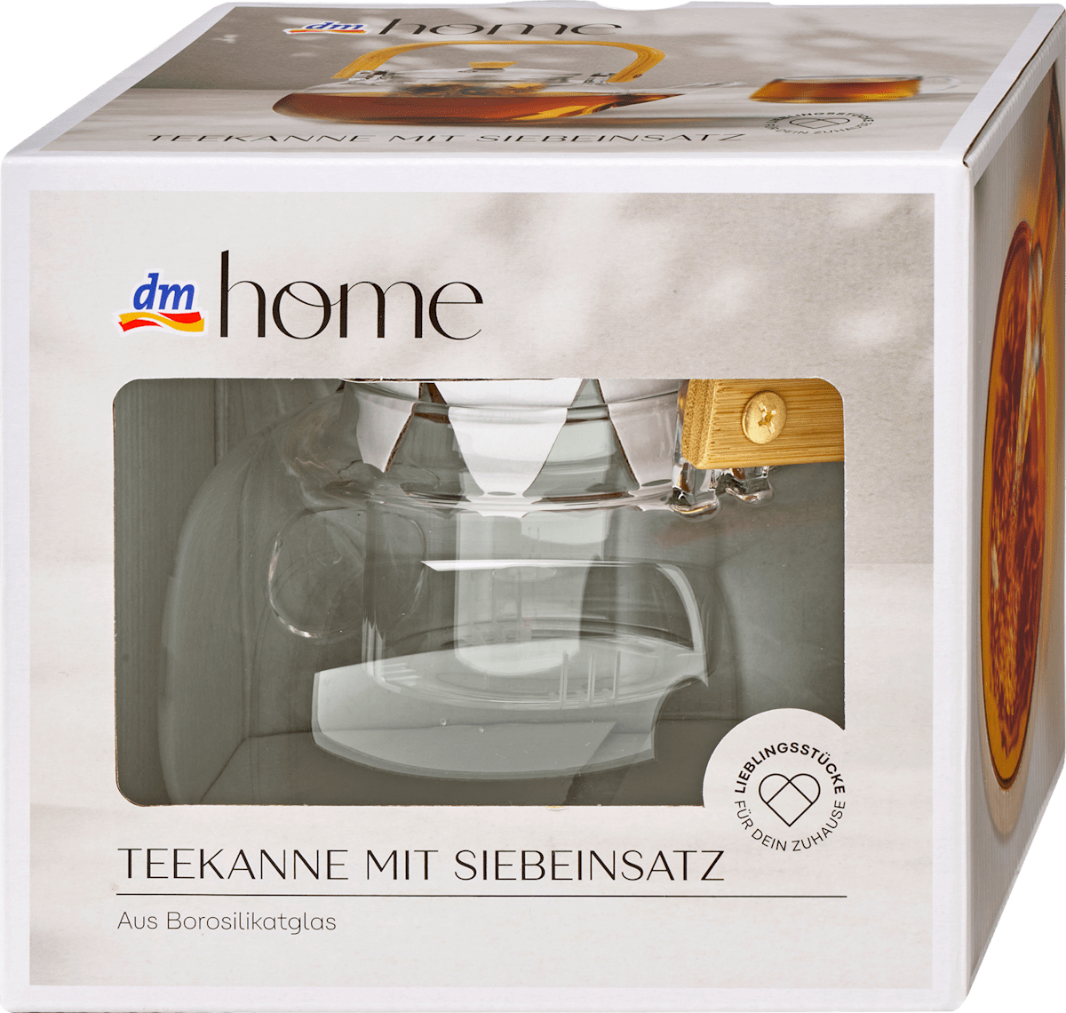 dm home Teekanne aus Borosilikatglas, klar, 1 St dauerhaft günstig online kaufen | dm.de