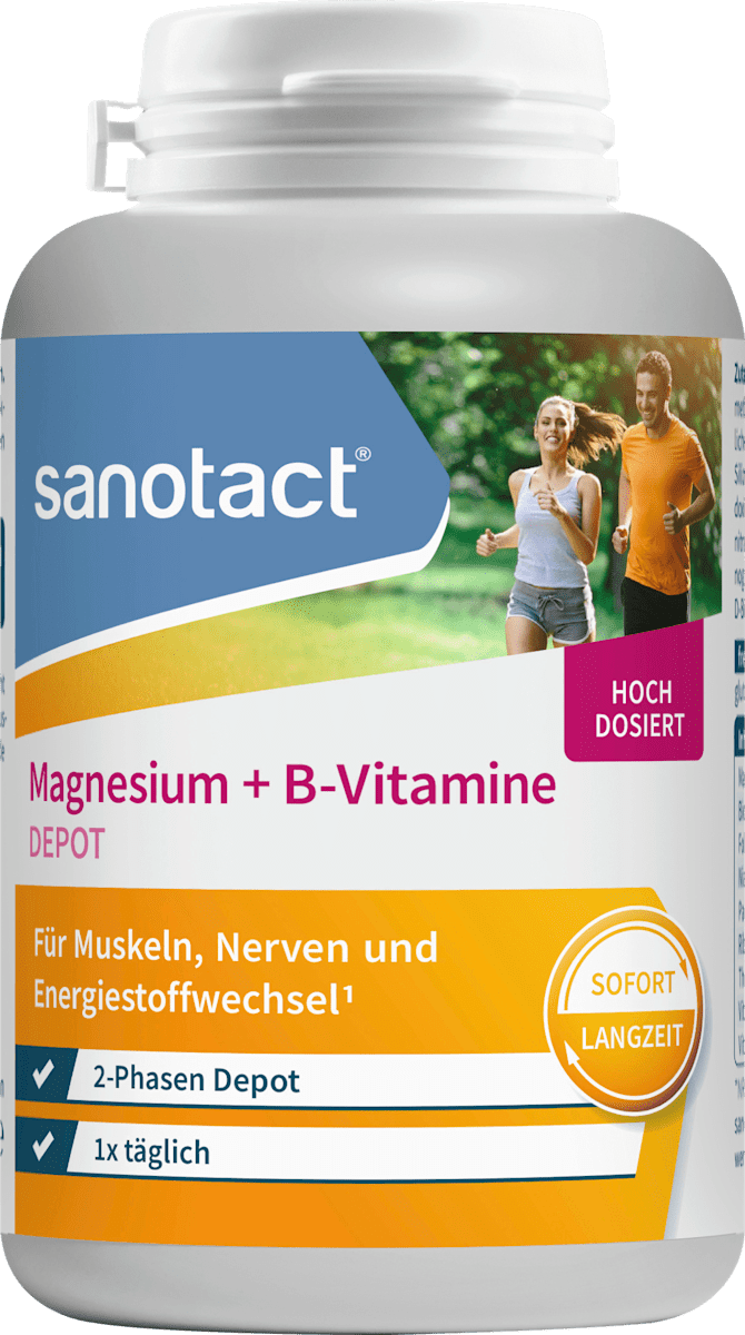 sanotact Magnesium 500 + B-Vitamine Tabletten 180 St, 264 g dauerhaft ...