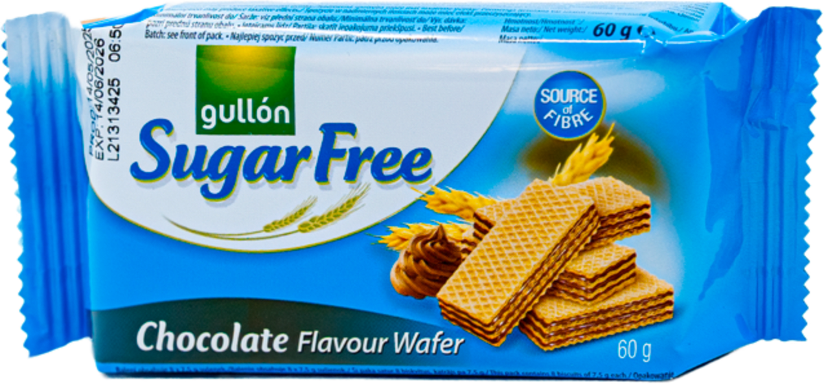 Gullon Vafel keks napolitanke bez šećera - čokolada, 60 g | dm.hr