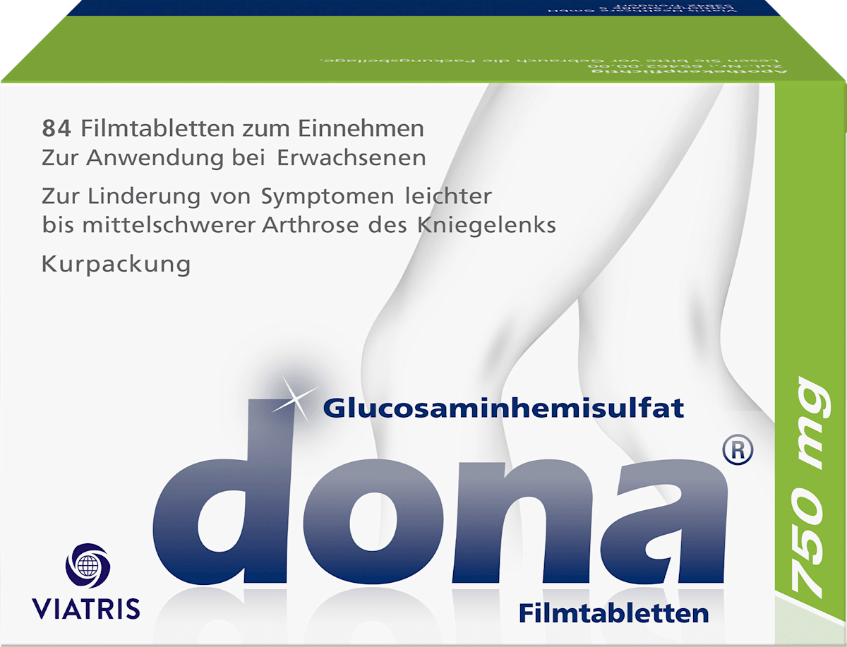 dona dona 750mg Glucosaminhemisulfat, Filmtabletten zum Einnehmen, 84 ...