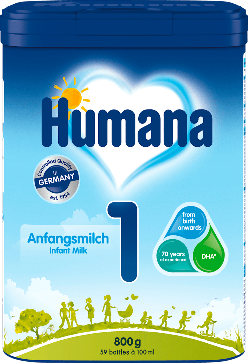 Humana Lapte praf de început 1, 0-6 luni, 800 g | dm.ro