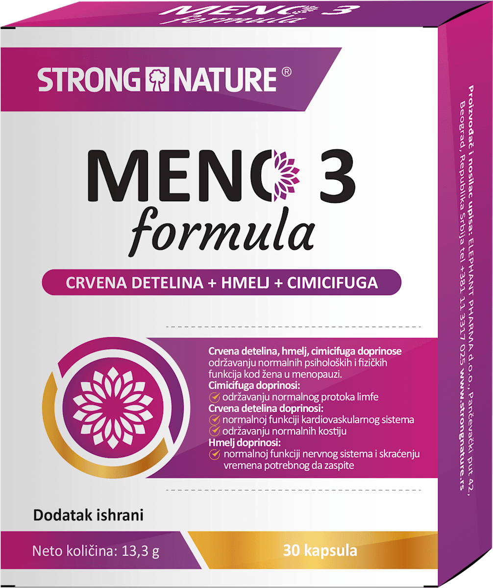 STRONG NATURE MENO 3 formula kapsule, 30 kom | dm.rs