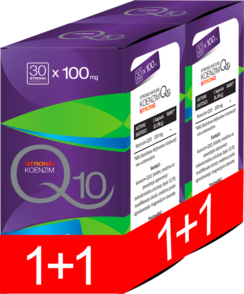 STRONG NATURE STRONG KOENZIM Q10 kapsule 1+1, 60 kom | dm.rs
