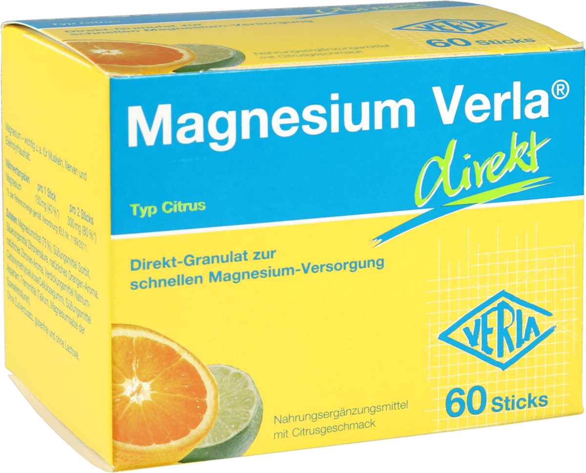Magnesium Verla Magnesium Verla direkt Typ Citrus Sticks 60 St, 99 g ...