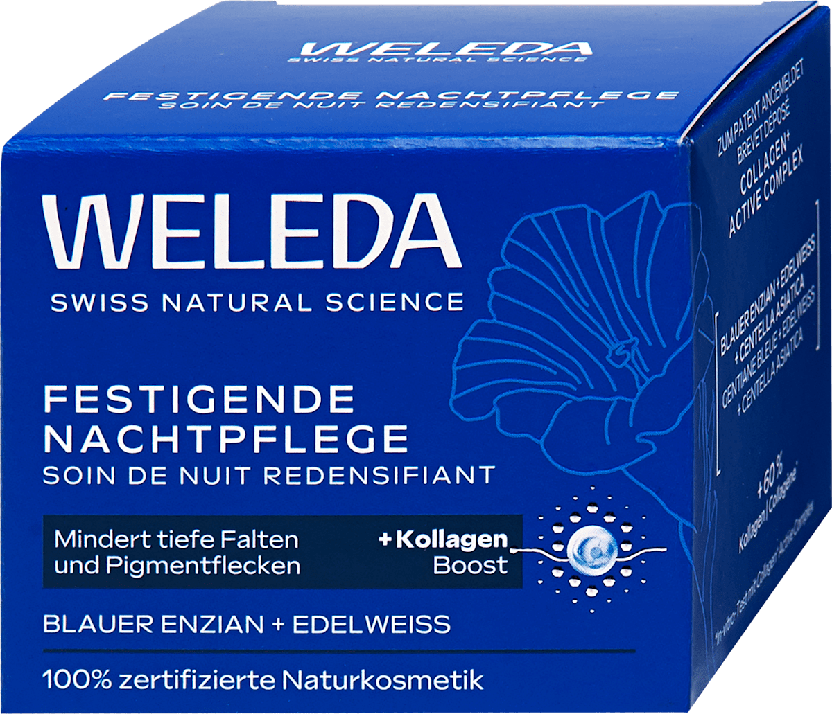 WELEDA Öregedésgátló Éjszakai Arckrém 50+, Kék Enciánnal és Havasi ...