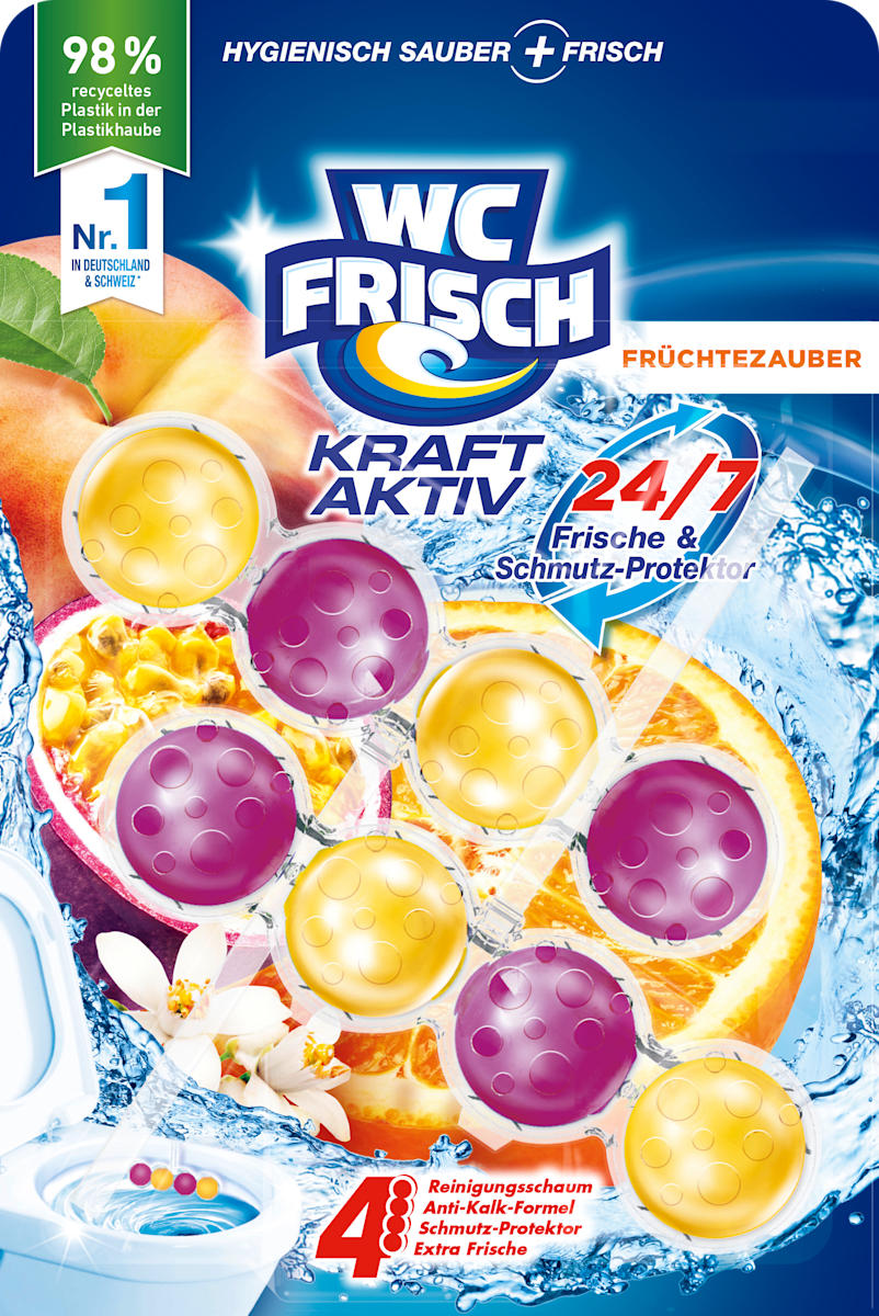 WC-Frisch WC-Stein Kraft Aktiv Früchtezauber, 2 St dauerhaft günstig ...