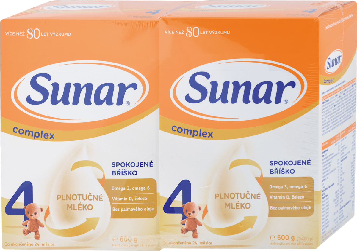 Sunar Mliečny nápoj pre malé deti complex 4, 1 200 g | mojadm.sk