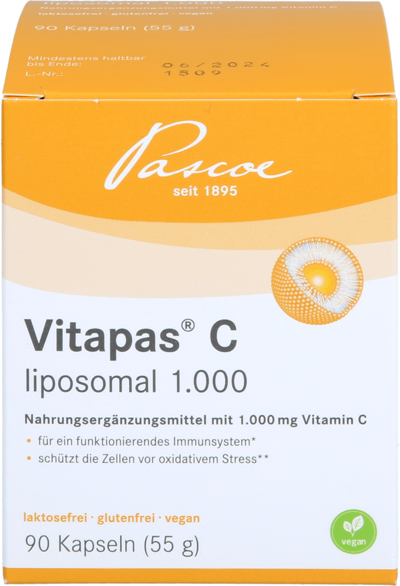 Vitapas Vitapas C liposomal 1.000 Kapseln 90 ST, 55 g dauerhaft günstig ...