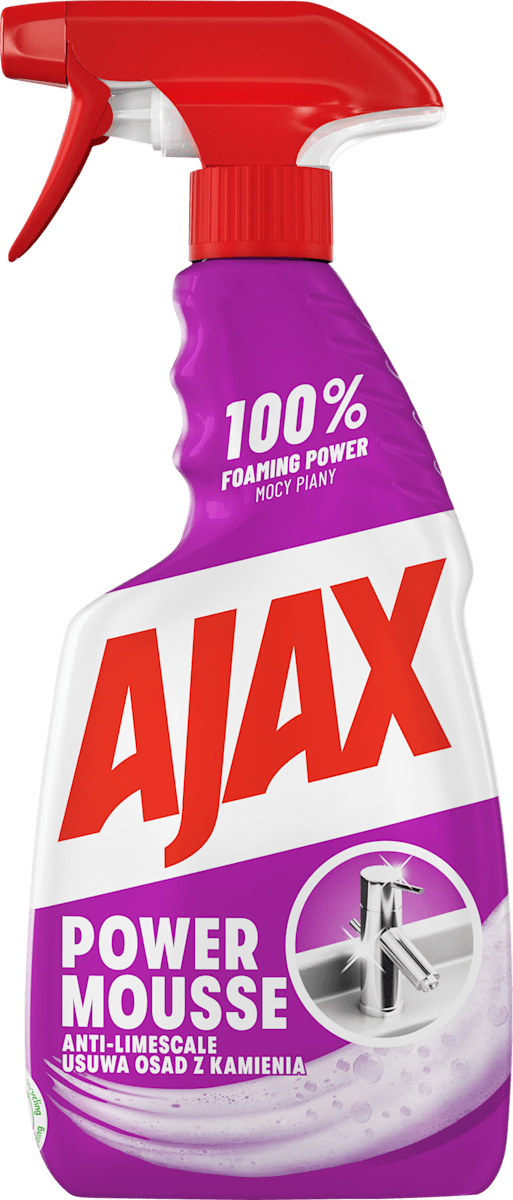 AJAX Sredstvo za čiščenje kopalnice Power Mousse, 500 ml | dm.si