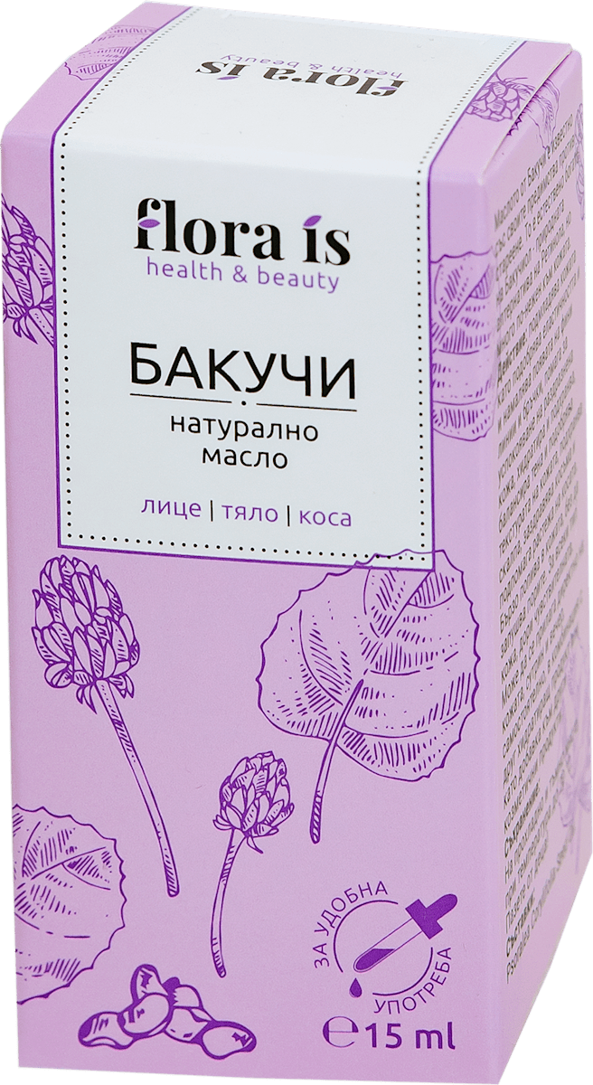 flora is Натурално масло от бакучи, 15 ml | dm България