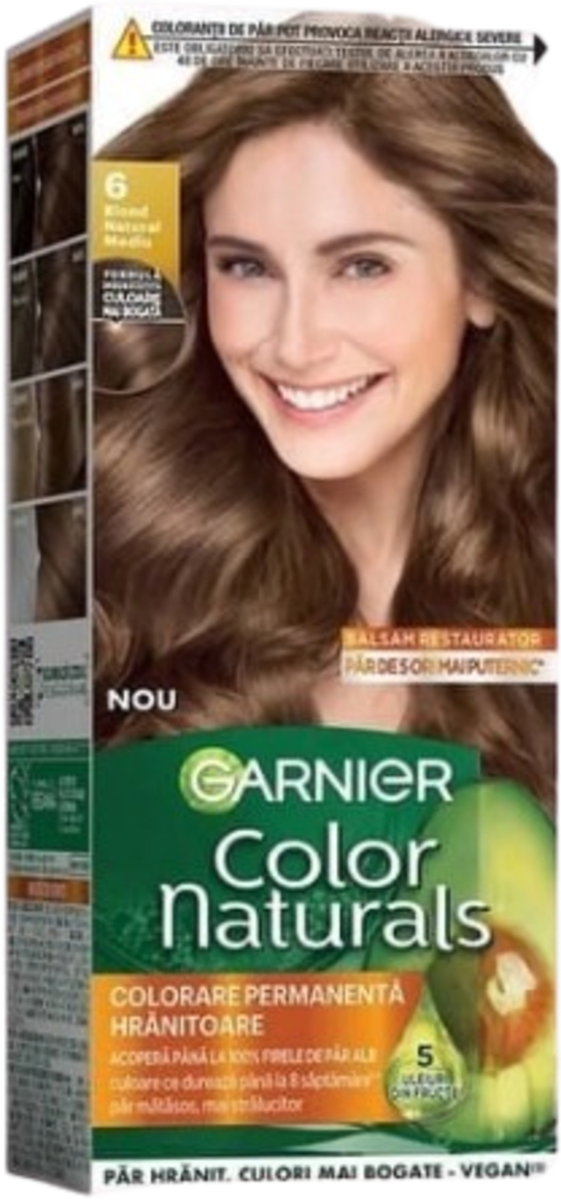 GARNIER Color naturals Vopsea de păr permanentă 6 Blond natural mediu ...