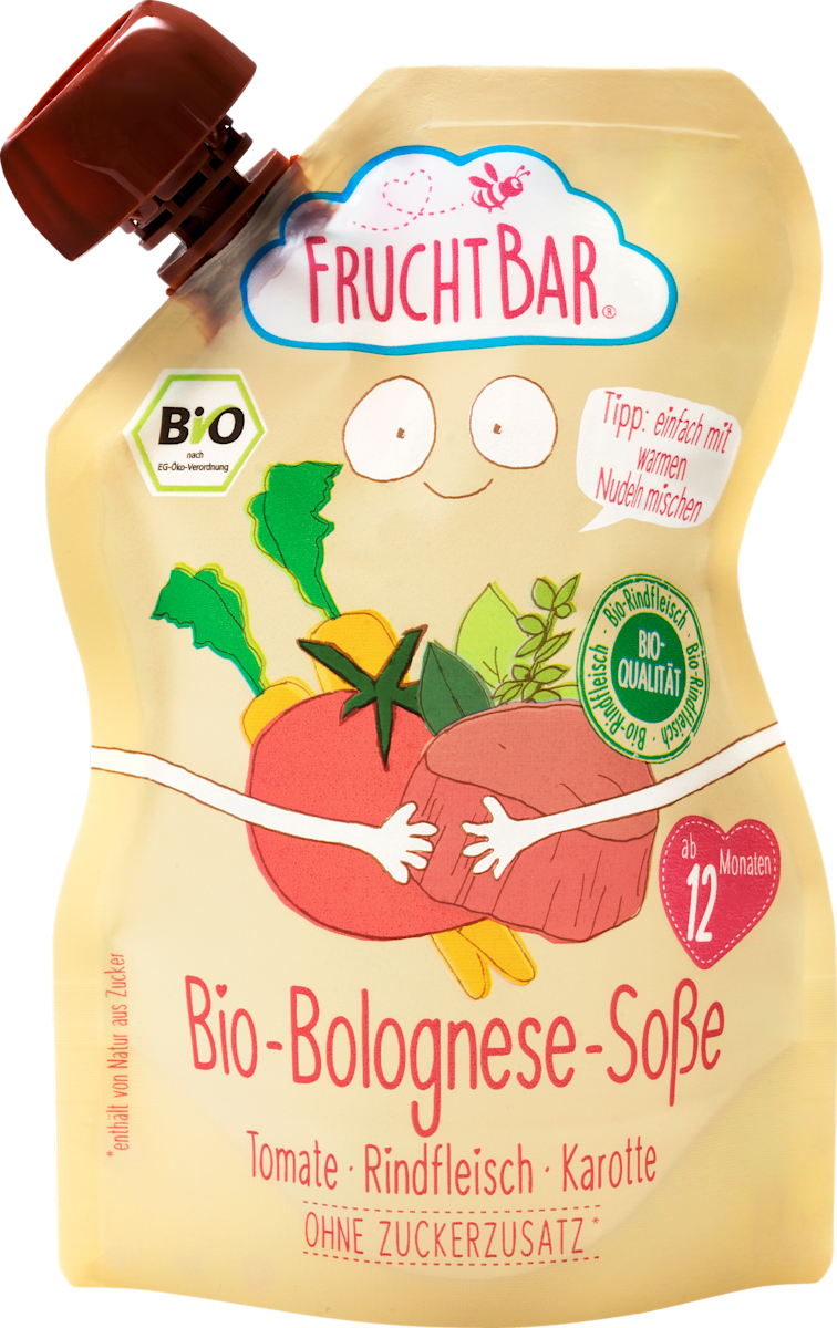 FruchtBar Sauce Bolognese ab dem 12. Monat, 190 g | dm.at