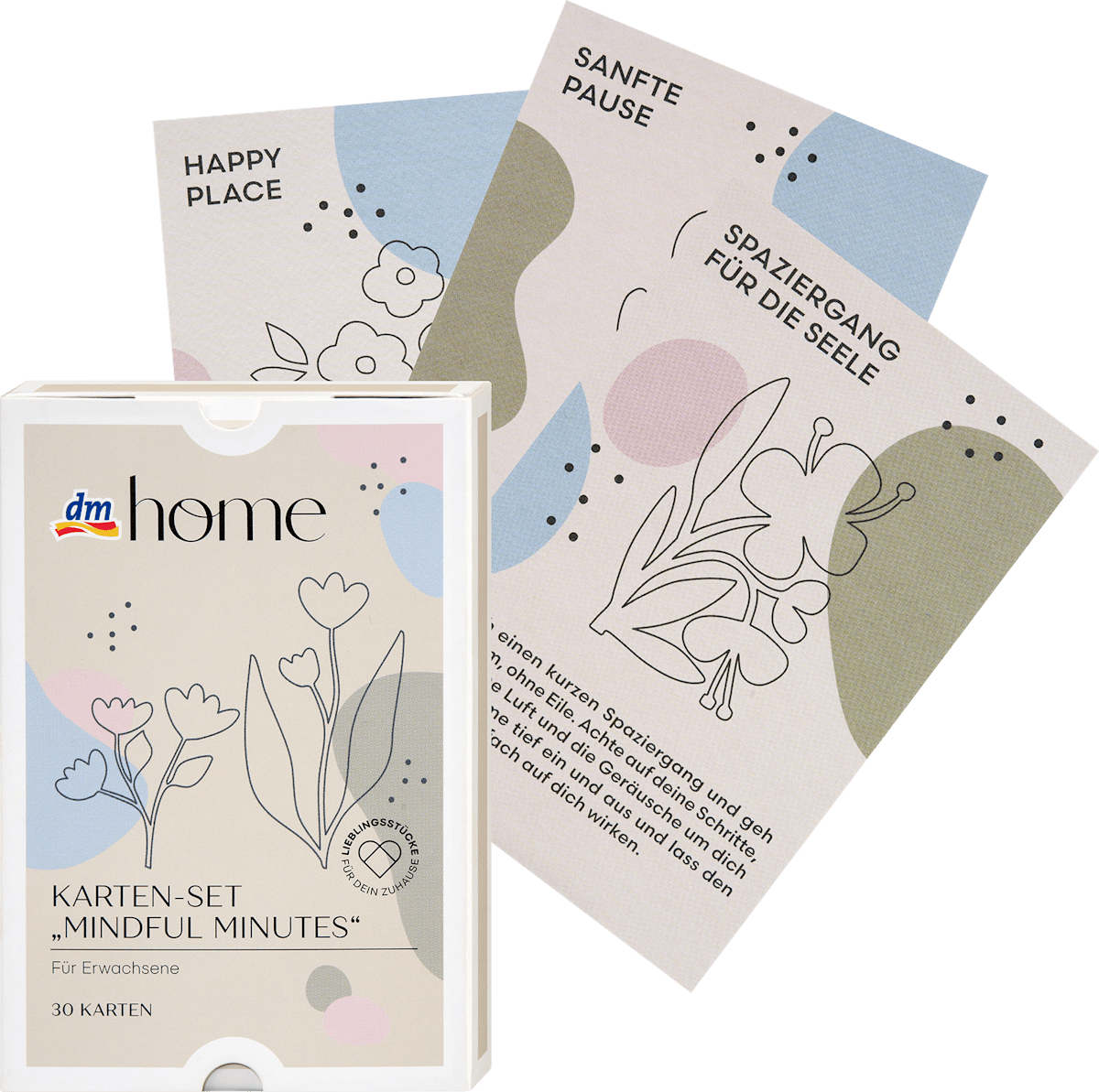 dm home Karten-Set aus Papier "MINDFUL MINUTES", Erwachsene (13x8,5 cm ...