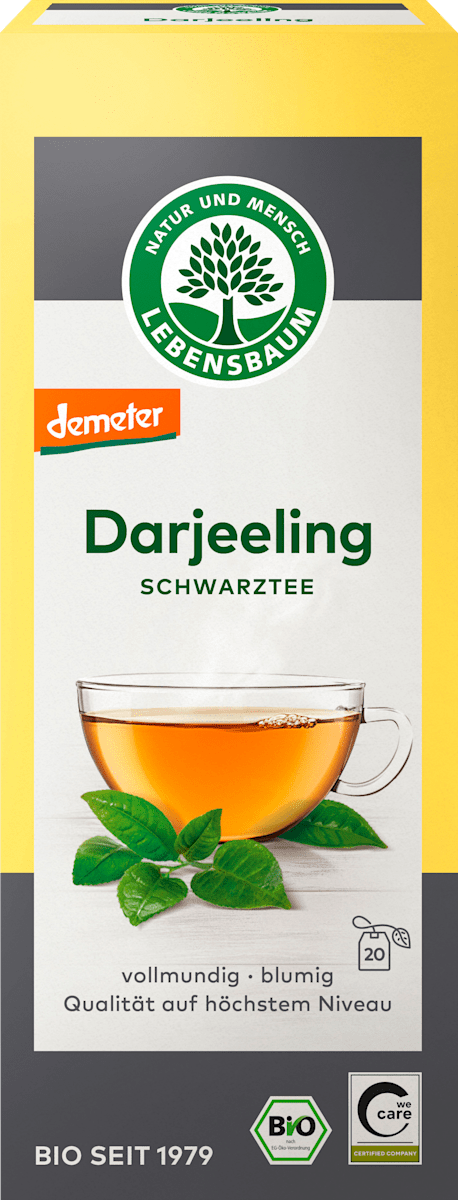 LEBENSBAUM Schwarzer Tee Darjeeling (20 Beutel), 40 g dauerhaft günstig ...