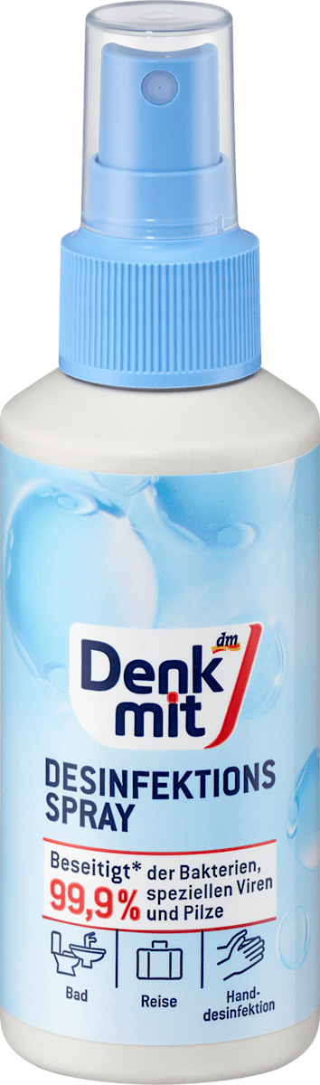 Denkmit Desinfektionsspray universal, Reisegröße, 100 ml dauerhaft ...