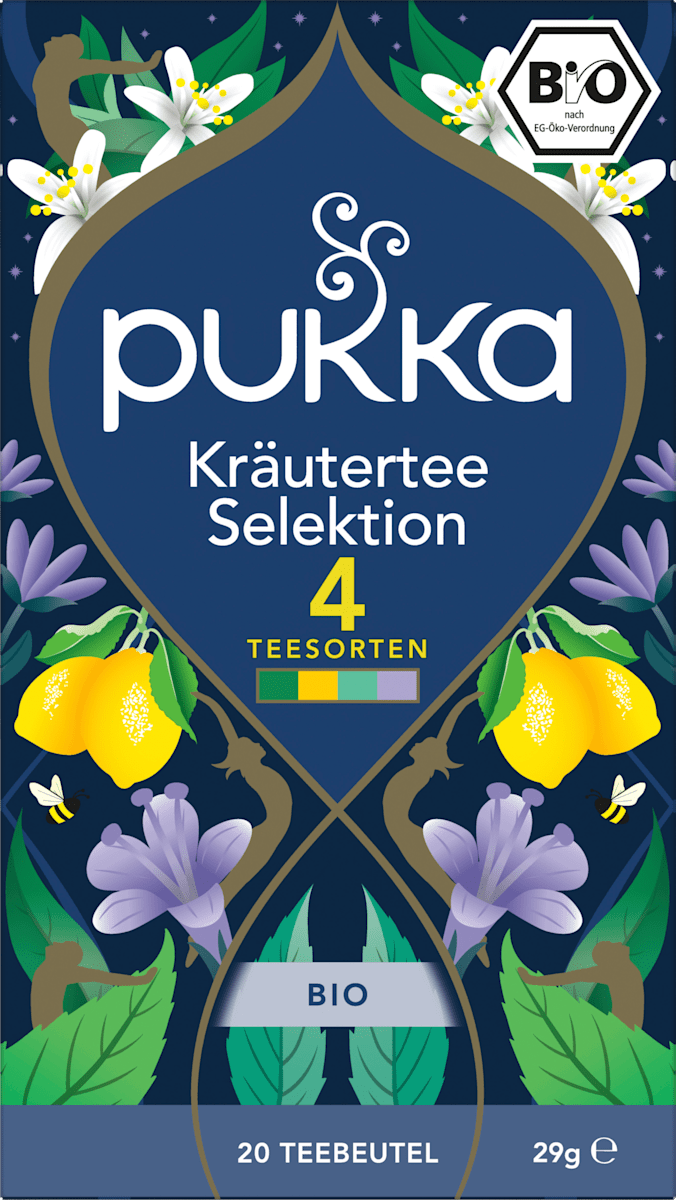 pukka Kräutertee Selektion 4 Teesorten (20 Beutel), 29 g dauerhaft ...
