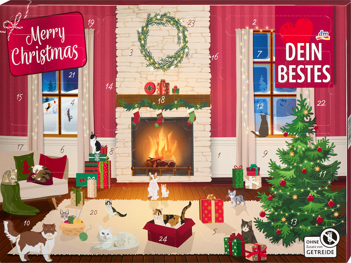 Dein Bestes adventní kalendář pro kočky 2025, 1 ks | dm.cz
