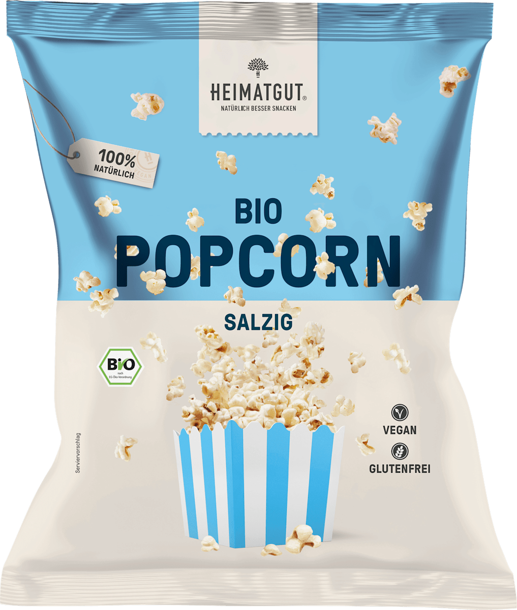 HEIMATGUT Knabbergebäck Popcorn Salzig, 60 g | dm.at
