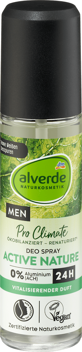 alverde MEN Pro Climate deo rozprašovač Active Nature, 75 ml | dm.cz