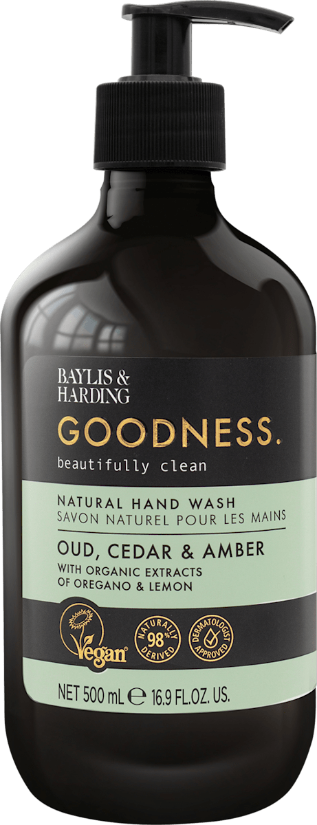 Baylis & Harding Flüssigseife Goodness Oud, Cedar & Amber, 500 ml ...