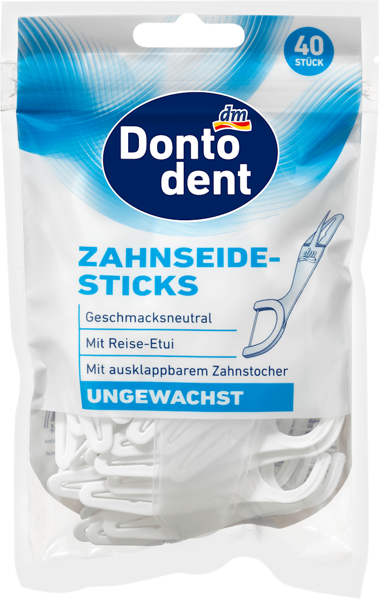 Dontodent Дентални стикчета с конец без восък, 40 бр. | dm България