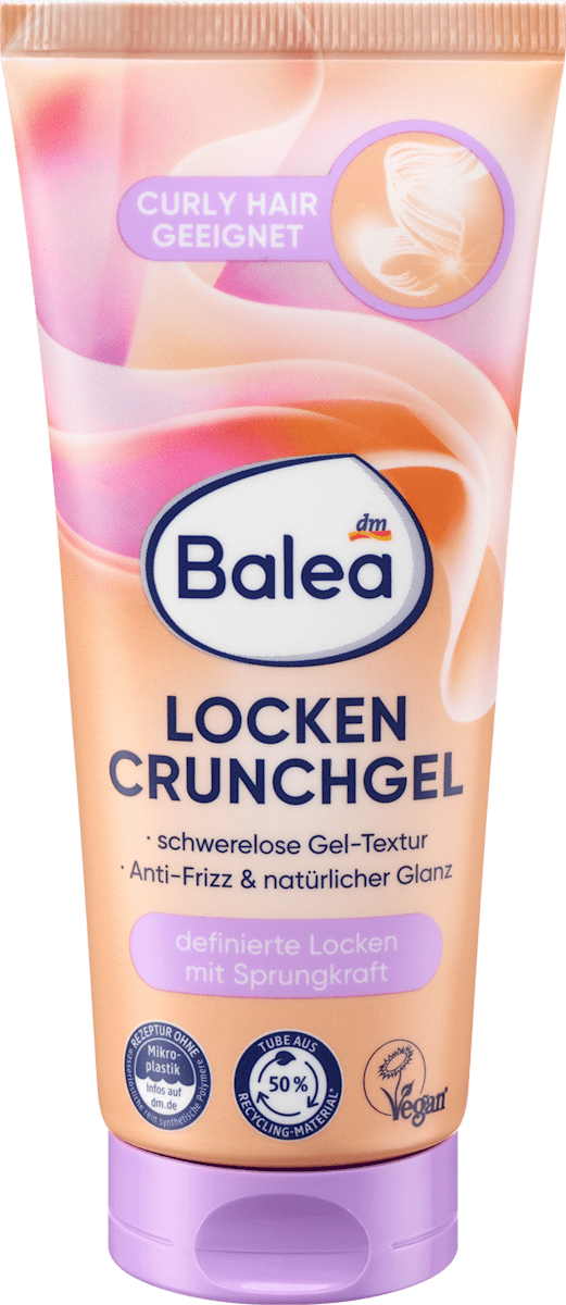 Balea stylingový gel na vlnité vlasy Locken Crunchgel, 100 ml | dm.cz