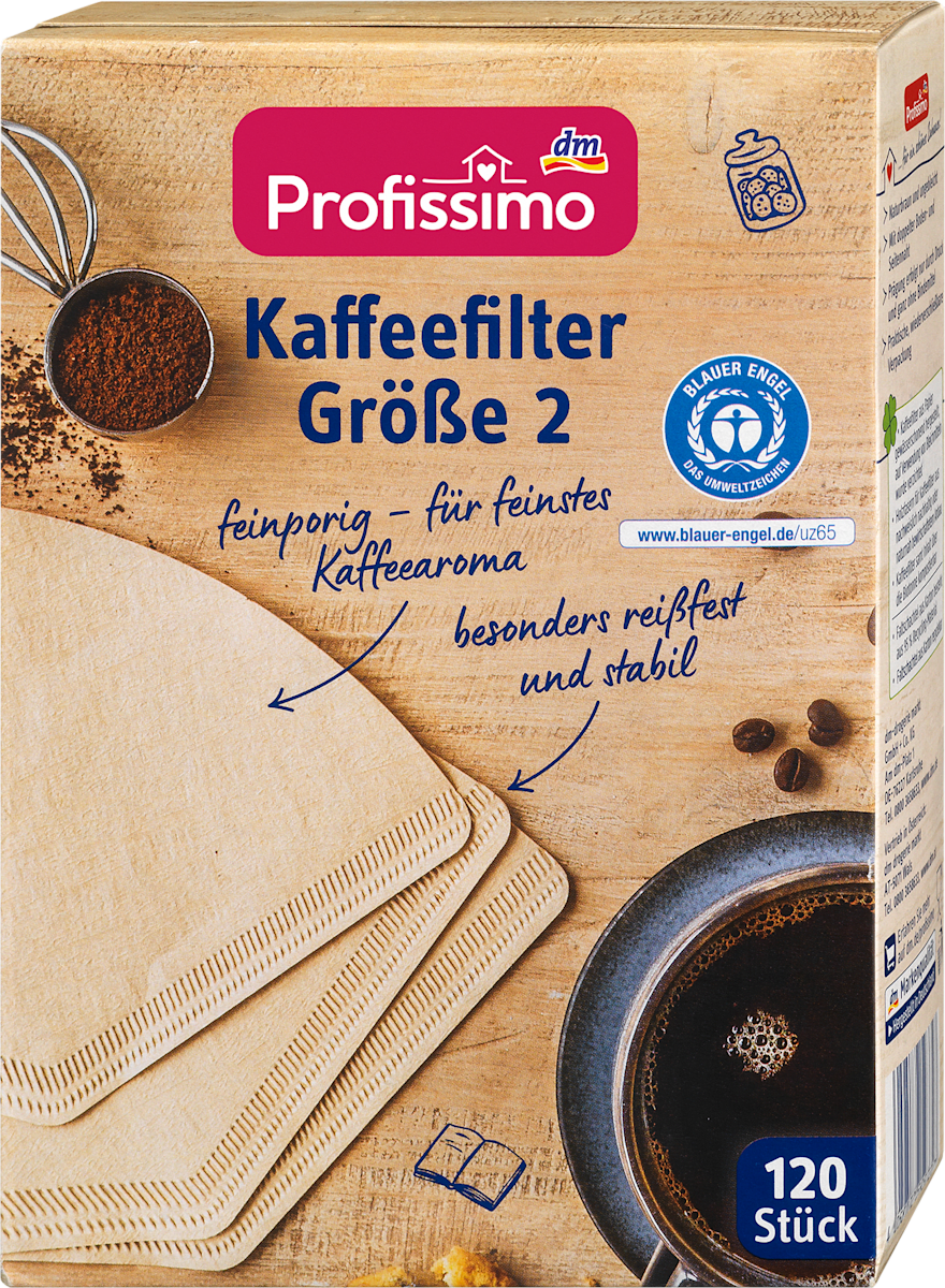Profissimo Filteri za kafu - veličina 2, 120 kom. | dm Bosna i Hercegovina