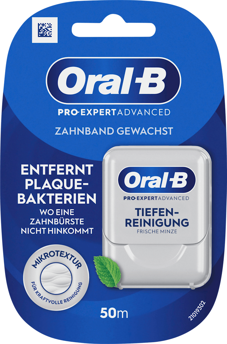 Oral-B Zahnseide Tiefenreinigung gewachst, 50 m dauerhaft günstig ...